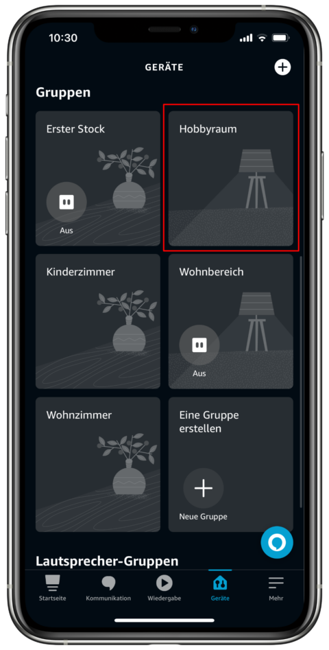 Alexa: Gruppen erstellen, löschen und steuern (Smart Home)